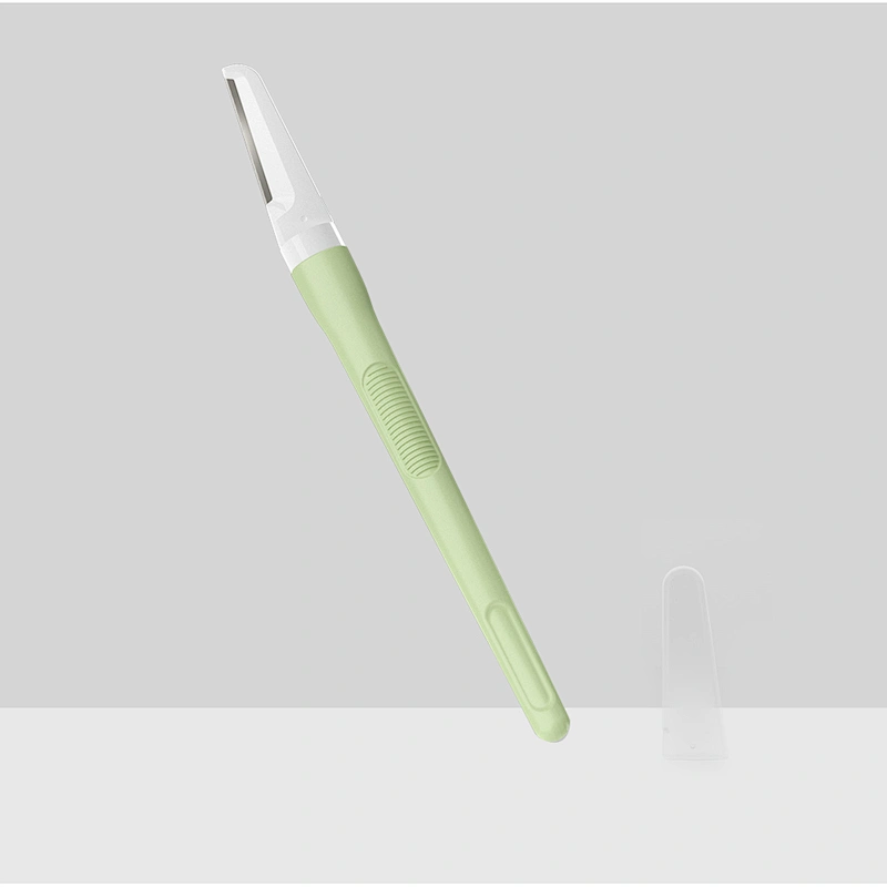 metal razor blade handle, eyebrow razor,dermaplaning tool